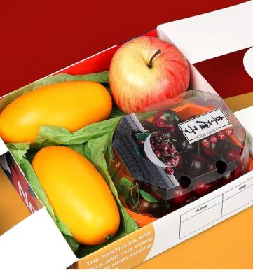 Cina Scatola in cartone ondulato colorato in carta forte e flauto a cinque strati con manico in vendita