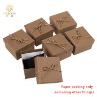 China Recycled Customized Rectangular Kraft Paper Gift Box For Sweet Candy for sale