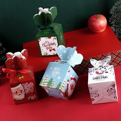 Cina Scatola d'imballaggio di Apple di Natale del regalo con decorativo del nastro su misura in vendita