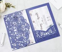 China FSC approval Laser Cut Wedding Cards for sale