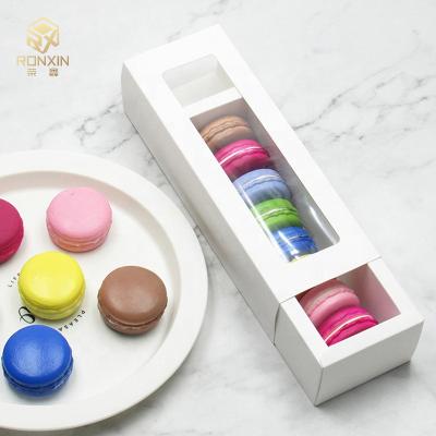 中国 窓が付いている長のクッキー パイMacaronの選択箱のクラフト紙 販売のため