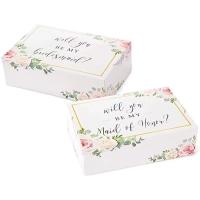 China White 2mm A4 Size Gift Box , Flat Pack Gift Boxes With Logo Printed for sale