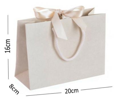 Cina Il legame del nastro della maniglia della corda ha stampato il sacchetto della spesa di carta per il negozio del boutique in vendita