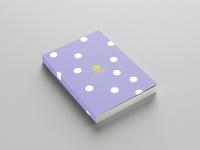 China Blue Art Paper Hardcover Lined Notebook With Dotted 80 Sheets for sale
