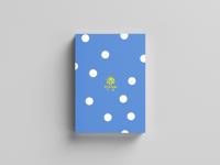 China Blue Art Paper Hardcover Lined Notebook With Dotted 80 Sheets for sale