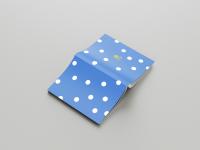 China Blue Art Paper Hardcover Lined Notebook With Dotted 80 Sheets for sale