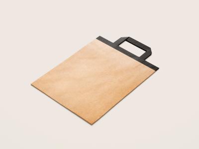 Cina sacchetto della spesa stampato riciclabile della carta kraft di 200gsm con la maniglia in vendita