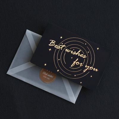 Cina Carte nere trasparenti di Art Paper Laser Cut Wedding con Logo Foil Hot Stamping in vendita