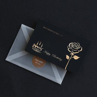 Cina Carte nere trasparenti di Art Paper Laser Cut Wedding con Logo Foil Hot Stamping in vendita