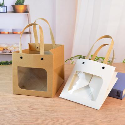 Cina Contenitore di regalo di CMYK Brown con la finestra per il piccolo imballaggio del regalo in vendita