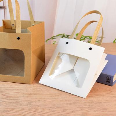 Cina Contenitore di regalo di CMYK Brown con la finestra per il piccolo imballaggio del regalo in vendita