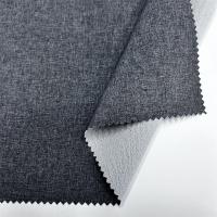 China Cationic Polyester And Mesh Weft Elastic Towelling Fabric Two Colour for sale