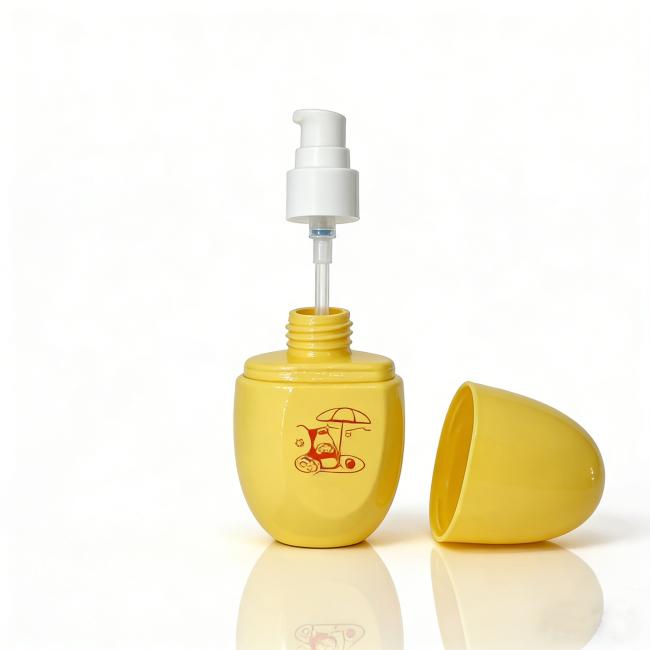 Eco-friendly cosmetic bottle side view