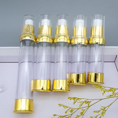 China Airless Sunscreen Bottle Packaging Made from AS Base Material Offered in 15ml and 30ml Capacity for Cosmetic Applications for sale