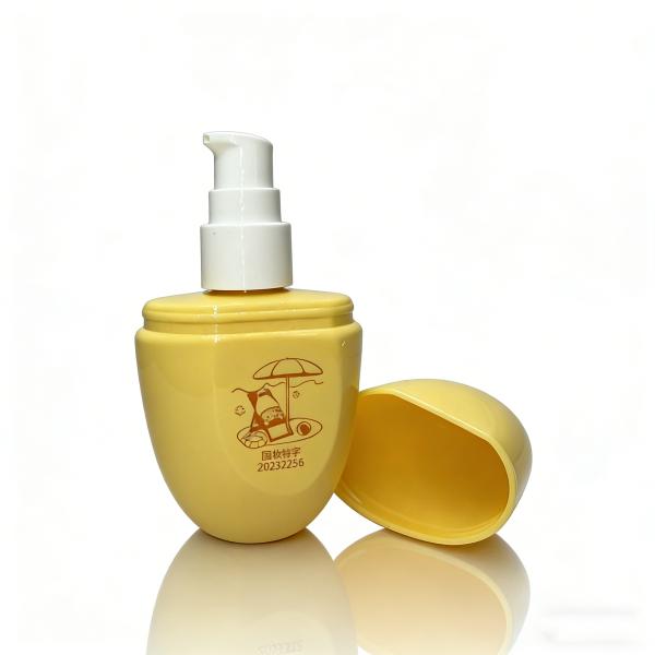 Quality Portable Pump PP Sunscreen Bottle Round for sale