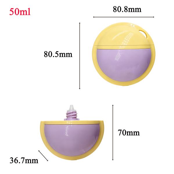 Quality 30ml PP Round Sunscreen Bottle Portable for sale