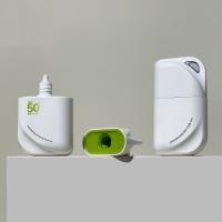 China Press Off On Cap Square Leak Proof Soft Touch Sunscreen Bottle Colored Design Ideal For Cosmetic Packaging And Protection for sale