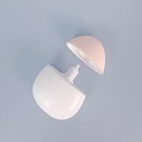 China 50ml Capacity PE Mini Sunscreen Bottle Egg Round Packaging Solution Suitable for Sunscreen and Lotion Products for sale