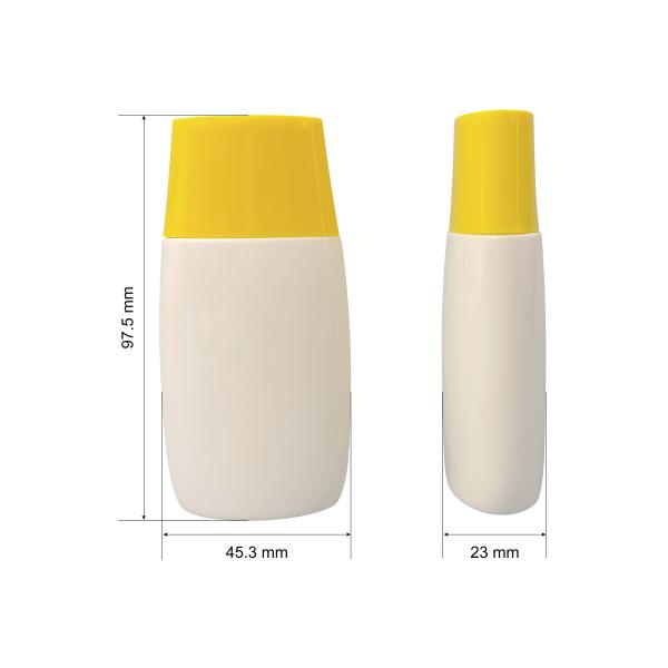 Quality 30ml HDPE Sunscreen Bottle Soft Touch for sale