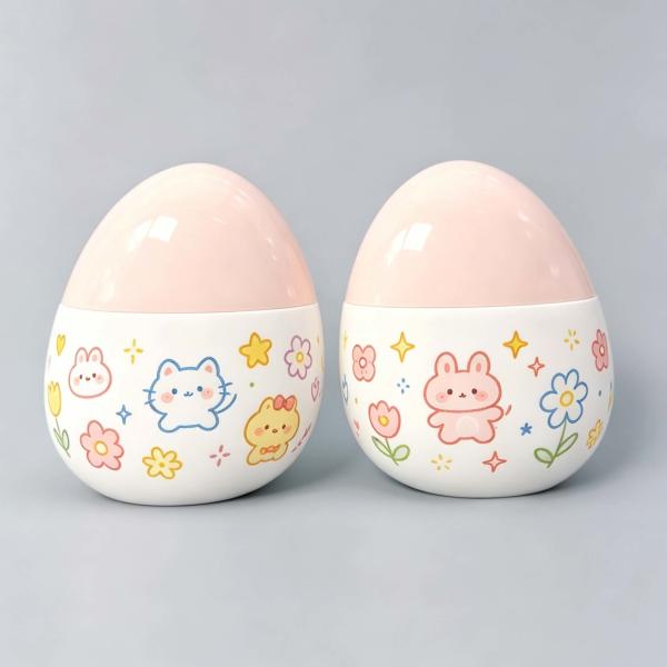 Quality 50ml Mini PP Sunscreen Bottle Egg Round for sale