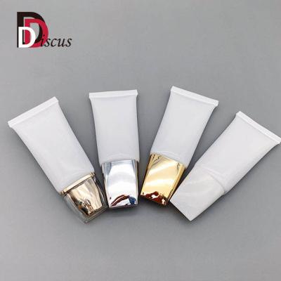 China Capacity 50ML to 230ML Cosmetic Squeeze Tube Flat Diameter 30mm Perfect for Beauty Creams Lotions and Personal Care Products for sale