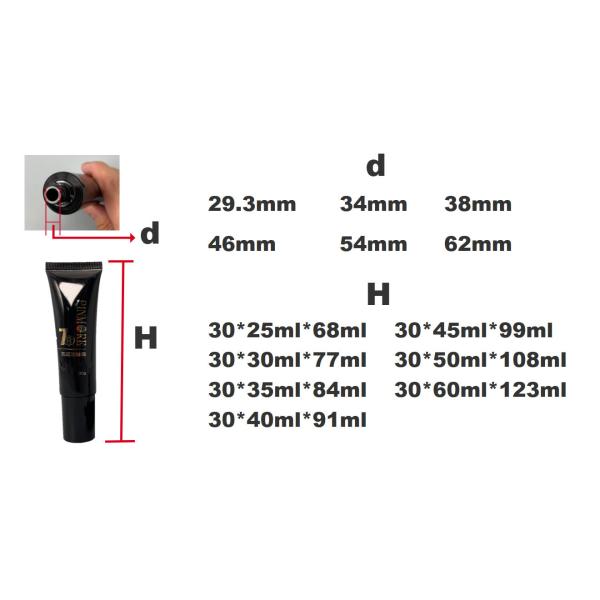 Quality 60ml PP nozzle Cosmetic Tubes Oval for sale