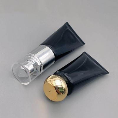 China 30ml PCR Airless Cosmetic Tubes Round for sale