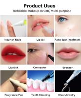 China Screw Cap 30ml PP Brush Applicator Tube Designed for Screen Printing Applications Offering Sealing and Easy Dispensing for sale