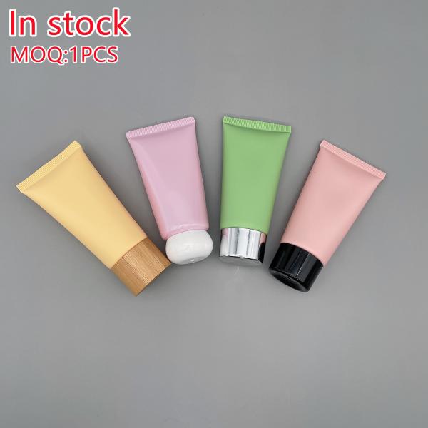 Quality 30ml 50ml PE Plastic Cosmetic Tubes Round for sale