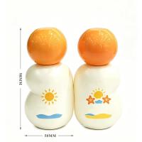 China Child Resistant Square Shape Sunscreen Bottle with Customized Color Packaging for sale