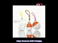 50ml capacity matte sunscreen bottle hanging round pe plastic type ideal for skincare packaging