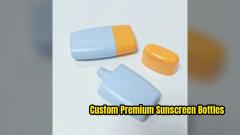 Custom 30ml 50ml PE Sunscreen Bottles for Cosmetic Brands