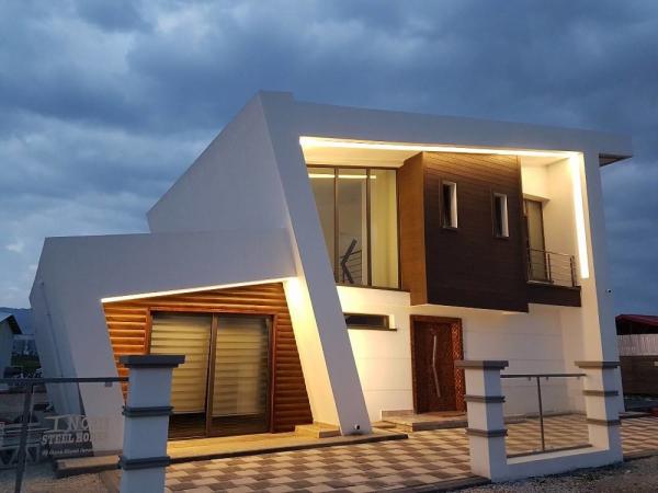 Quality Luxury American British Style Steel Structure Villa for sale