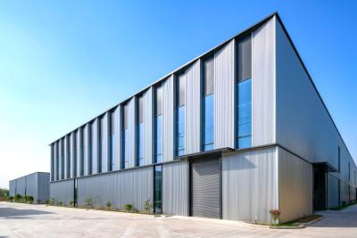 China Q355B Armazém de estruturas de aço com sistema de iluminação opcional e plano de desenho conforme as exigências do comprador à venda