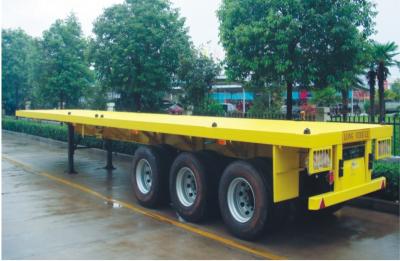 China 40 FT 3 axle flatbed container semi-trailer for sale