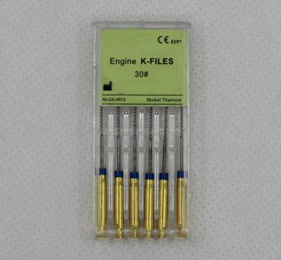 China Dental Endo Files/Dental NITI Root Canal K,H, R files ( Engine Use ) Dental Endo Files for sale