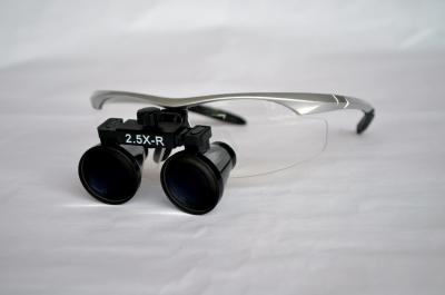 China 2.5X Dental Medical Surgical Binocular Loupes Optical Glass Magnifier with Aluminium Box for sale