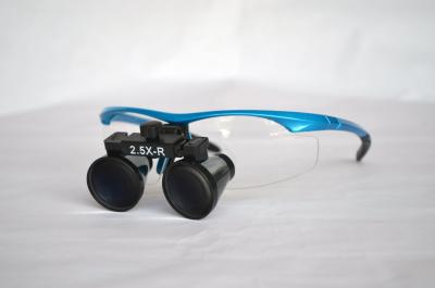 China 2.5X Dental Medical Surgical Binocular Loupes Optical Glass Magnifier with Aluminium Box for sale