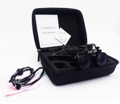 China 3.5X420mm Dental Magnifier Surgical Medical Binocular Loupes Binocular Loupes Magnifier for sale