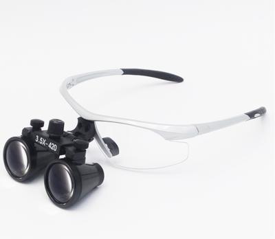 China 3.5X420mm Dental Magnifier Surgical Medical Binocular Loupes Binocular Loupes Magnifier for sale