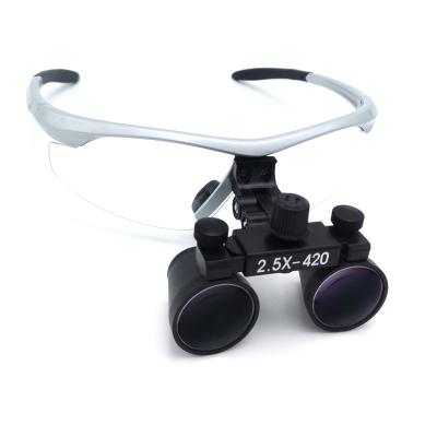 China 2.5X420mm Dental Magnifier Surgical Medical Binocular Loupes Binocular Loupes Magnifier for sale