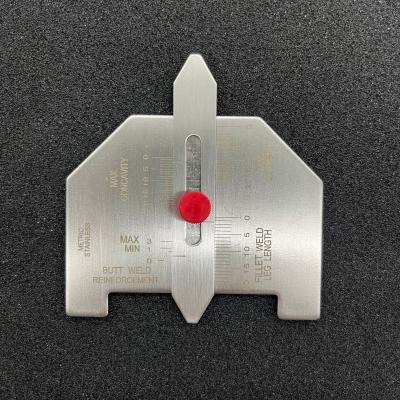 China Measure Undercut Depth Cam Type Fillet Weld Gauge Huatec Series Taper Stainless Steel 7 Pcs Per Kit for sale