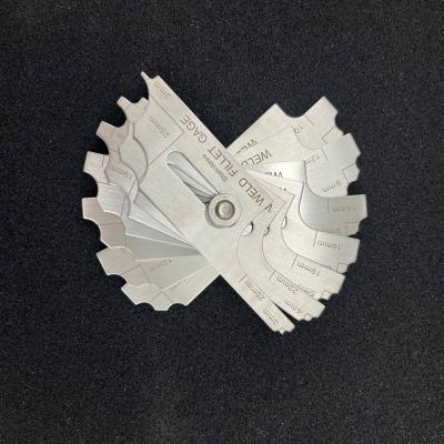 China Measure Undercut Depth Cam Type Fillet Weld Gauge Huatec Series Taper Stainless Steel 7 Pcs Per Kit for sale