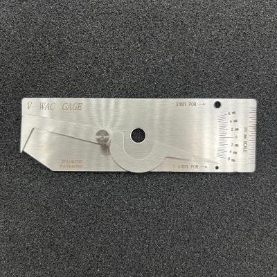 China Measure Undercut Depth Cam Type Fillet Weld Gauge Huatec Series Taper Stainless Steel 7 Pcs Per Kit for sale
