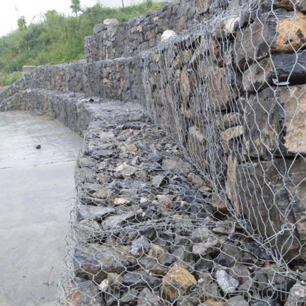 Quality Galfan Coated Alloy PVC Coated Gabion Box 2*1*1M Customized Size for sale