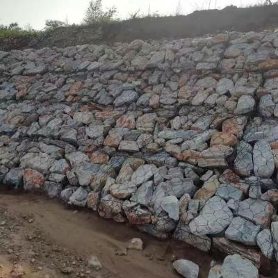 China Galfan Galvanized Gabion With Tensile Strength 350-550N/mm2 Spot Welded By 3.0mm Alloy Wire à venda