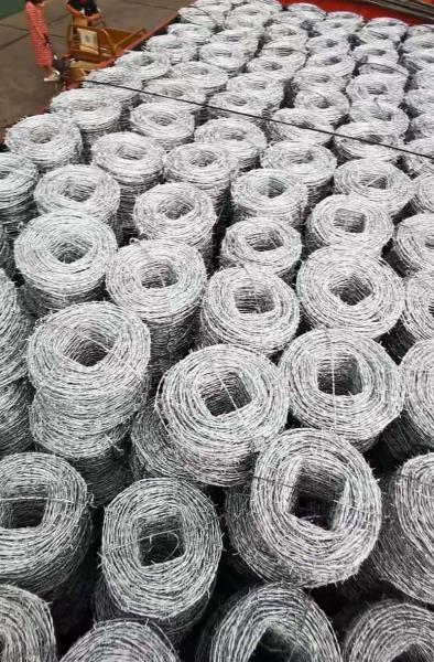 Quality Galvanized Low Carbon Tensile Steel Barbed Wire For Perimeter Protection for sale