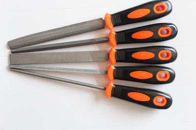 China Professional 5 Piece Hand Steel File Set With Ergonomic handle for sale