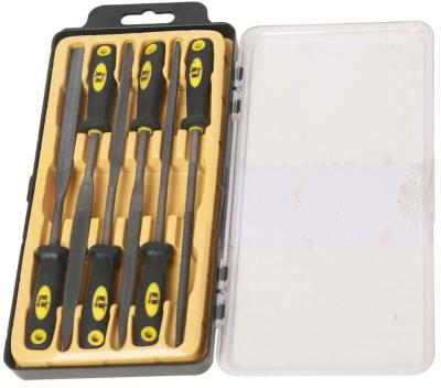 China 4 * 160 mm Excellent Surface Finish 6pcs Needle Files Set with plastic box package for sale