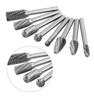 China New design solid carbide burrs metal cutting bur tungsten carbide burr set for sale